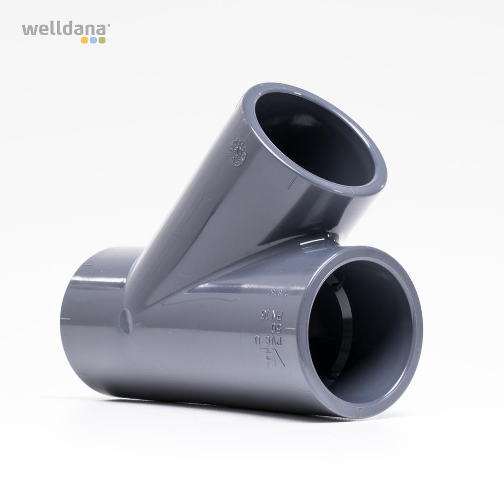 T-rør / y-rør / og kryss - PVC-rørdeler - Rørdeler